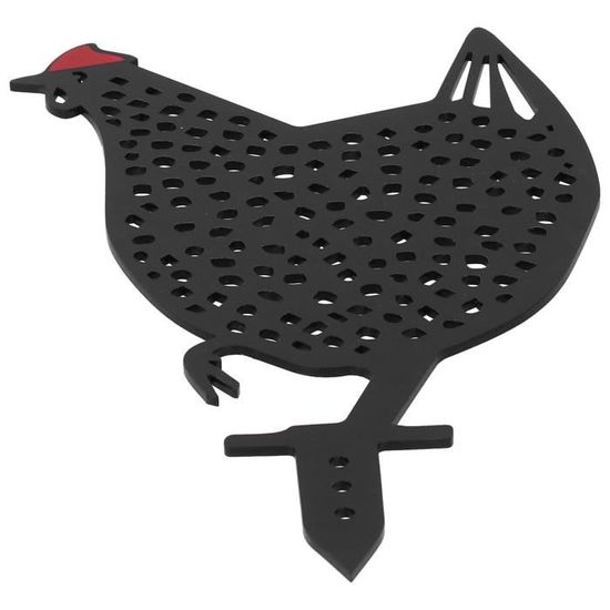 Fdit Pieu animal Décor de poule noire forme animale creuse pieu de ...