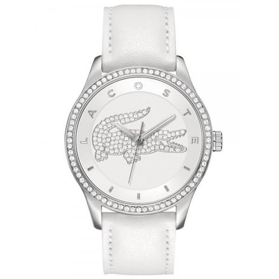 Lacoste Victoria 2000819 Femme Blanc argent 4 Achat vente montre Femme Adulte Cdiscount