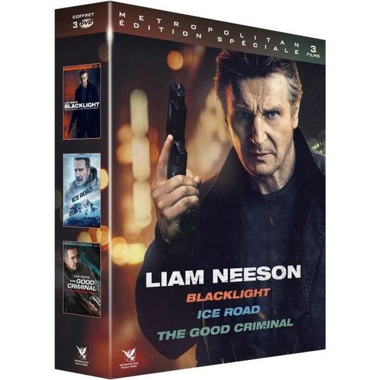 Coffret DVD Liam Neeson : Blacklight + Ice Road + The Good Criminal ...