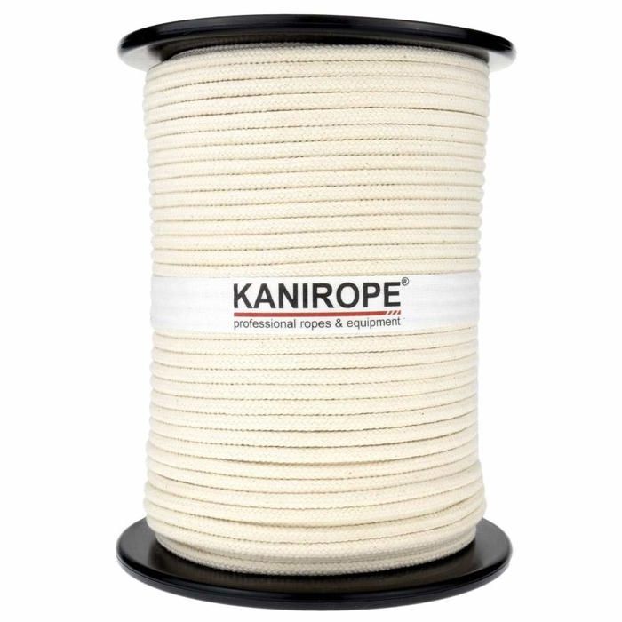 Kanirope Corde Cordage en Coton COBRAID 6mm 100m tressée Blanc Crème96 ...