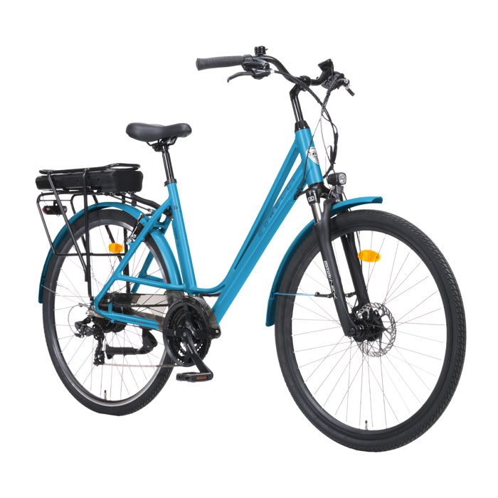 Vélo À Assistance Électrique Oryxearth en Bleu Roi - City / Pedelec-Léger, Puissant et Ultra ...