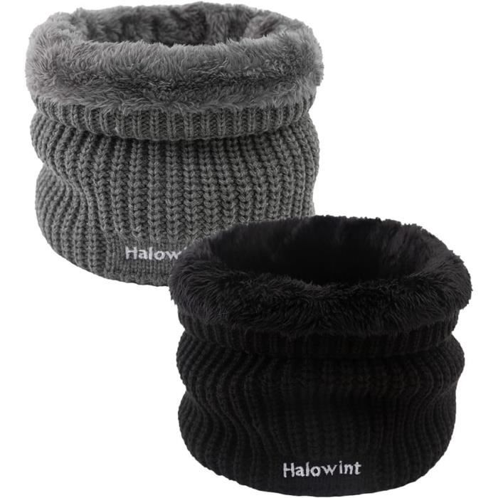 Hommes Hiver Tubulaire Foulard Ski Chaud Cache-Cou Hiver Circulaire ...