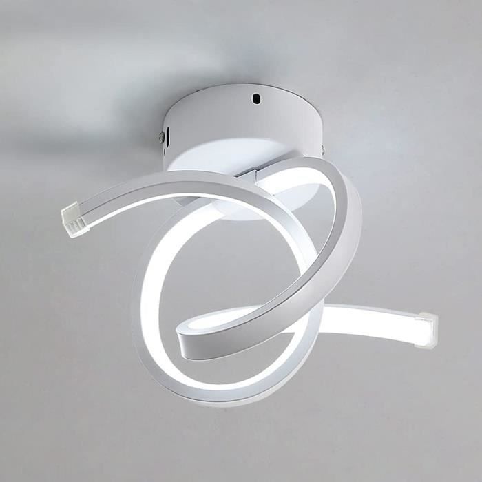 Plafonnier Led, Luminaire Plafonnier Incurvé 18W, Lampe De Plafond En ...