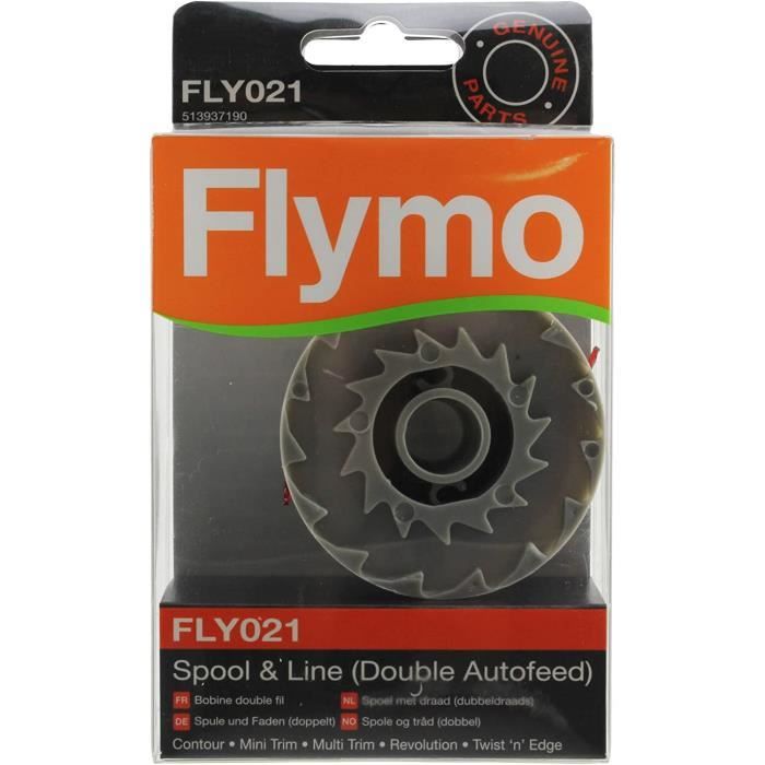 FLYMO original Multi Bordure 250D 250DX Débroussailleuse Bobine & Ligne ...