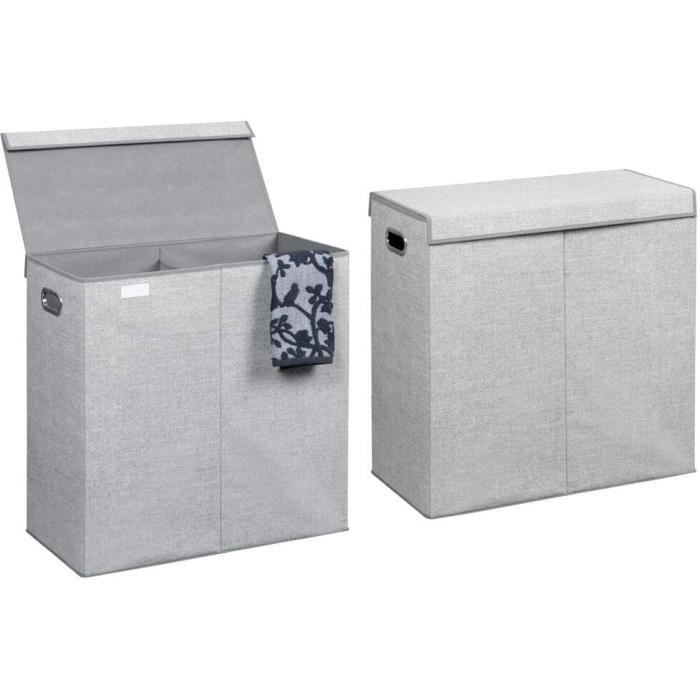 MDesign Panier à Linge Pliable polypropylène Respirant (Lot de 2) Sac ...