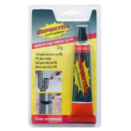 Colle pour tuyaux PVC - SUPERTITE - Tube 30 ml - Colle rapide ...