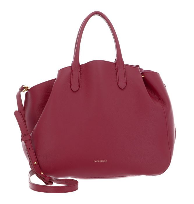 COCCINELLE Sac à main rouge vin en cuir pour femme - Coccinelle Soft ...