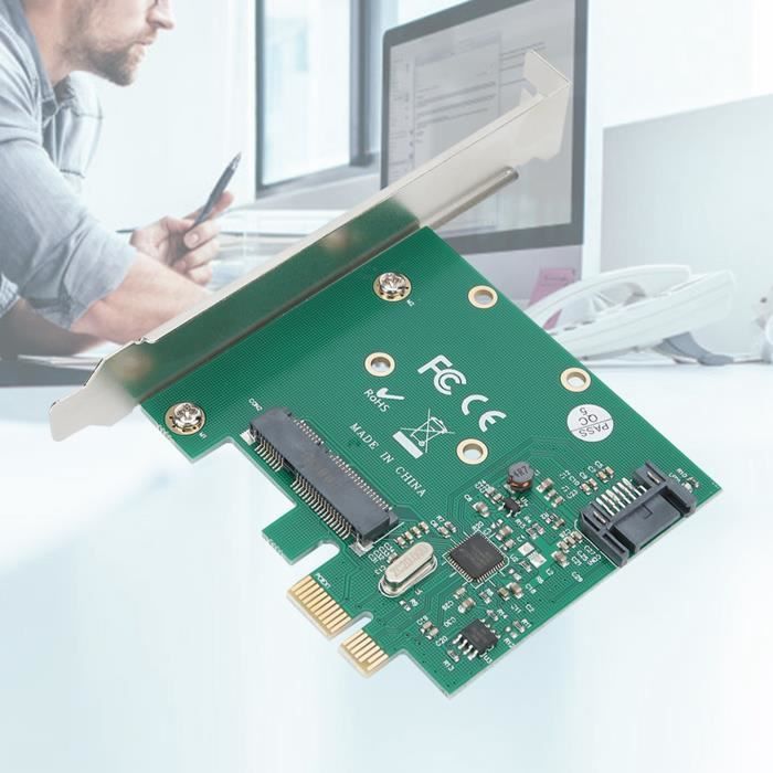 Carte Adaptateur - DIOCHE - ASM1061 - PCI Express - mSATA - SATA - 6 ...