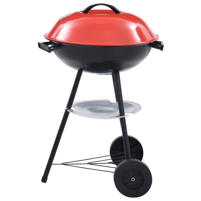 DUOKON - Barbecue portable XXL au charbon avec roues 44 cm - Cdiscount ...
