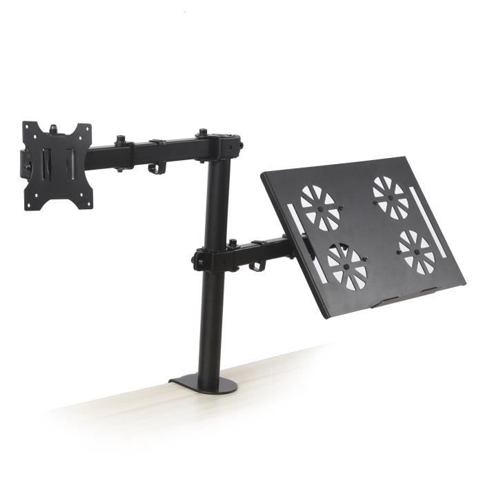 SUPPORT ECRAN PC Double pour Moniteur 13-27 Pouces LED et LCD, Support ...