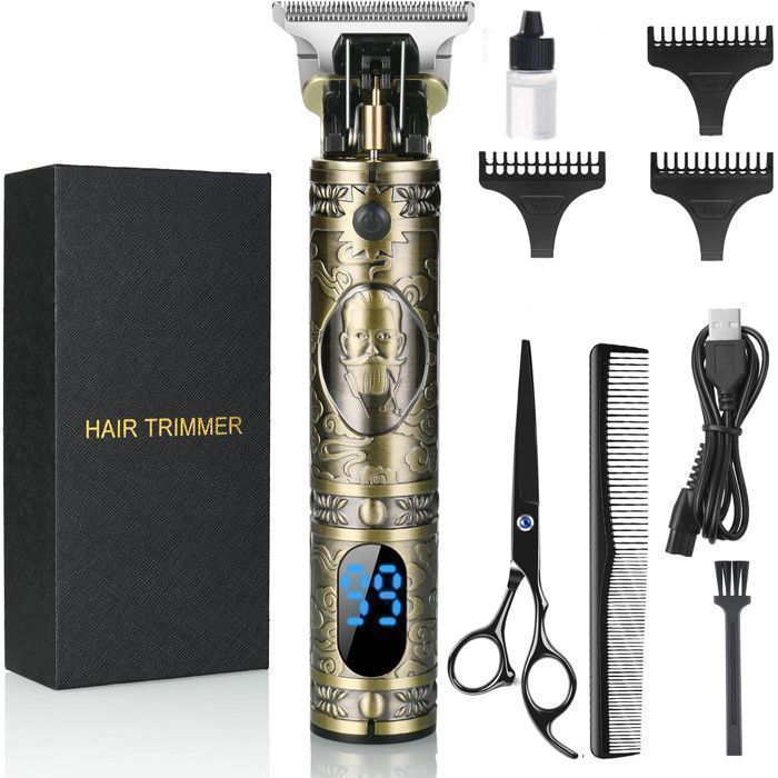 Tondeuse Barbe Electrique Homme,3 PCS Tondeuse à Cheveux Rasoir Barbe ...