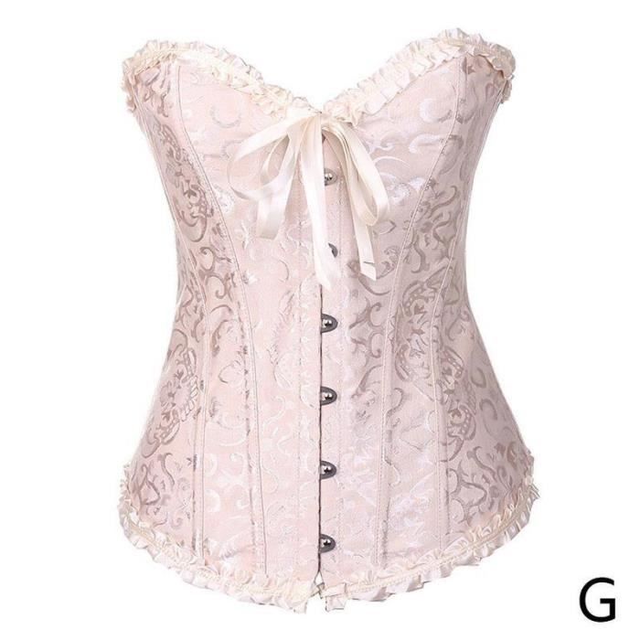 Bustier femme,Corset gothique Sexy à lacets pour femmes,Corset désossé ...