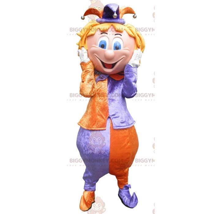 Costume de mascotte BIGGYMONKEY™ de saltimbanque de fou du roi très ...
