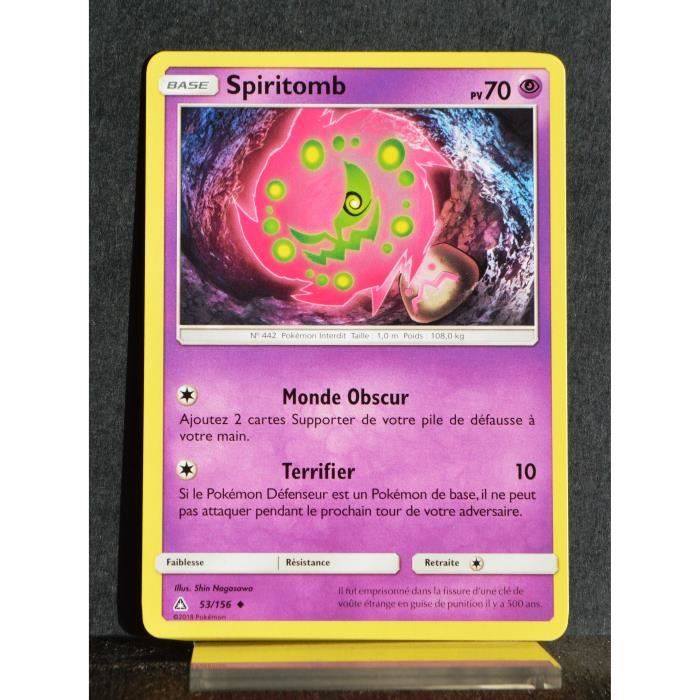 Carte Pokémon 53-156 Spiritomb SL5 - Soleil et Lune - Ultra Prisme NEUF ...