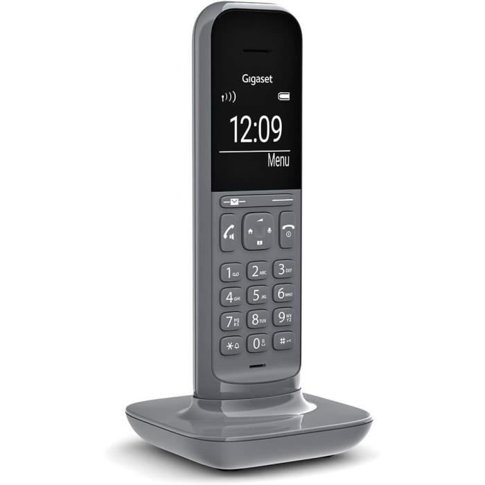 Cl390Hx Téléphone Fixe Sans Fil Au Design Moderne Avec Grand Écran ...