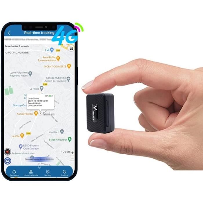 Mini Gps Tracker 4G Tk913 Avec Aimant Positionnement En Temps Réel Anti ...