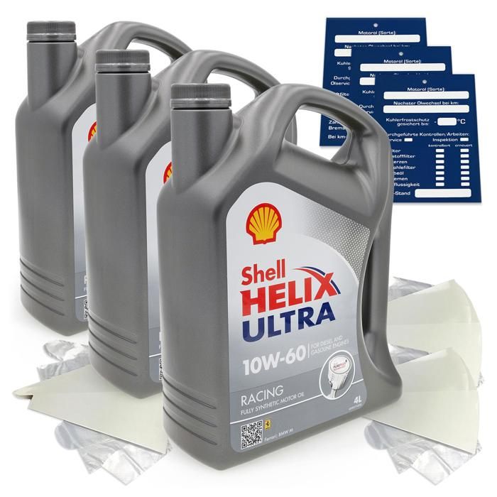 12 Litre Original Shell Helix Ultra Course 10W60 L'Huile De Moteur ...