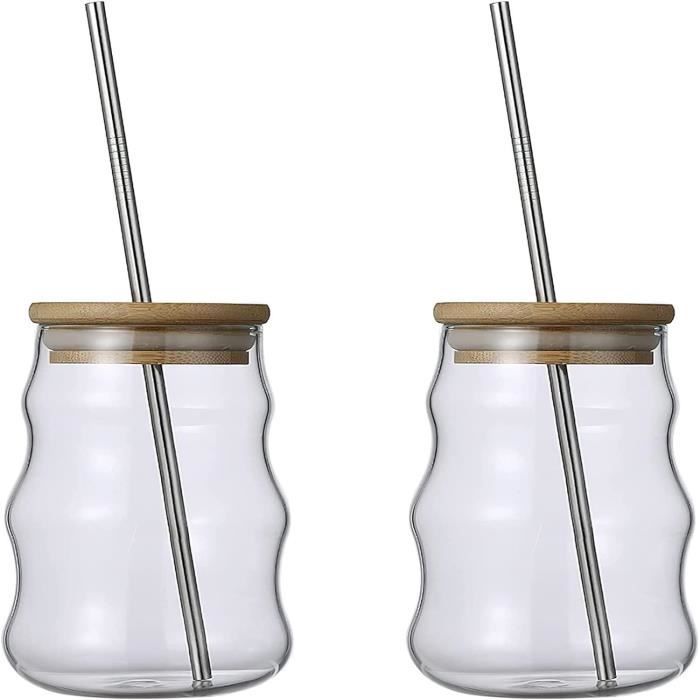 Iced Coffee Cup Verre Avec Paille Et Couvercle Floral Mama 16oz / 45 Cl ...
