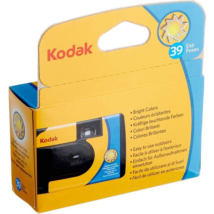 Kodak SUC Daylight 39 800iso Appareil Photo analogique jetable Jaune et ...