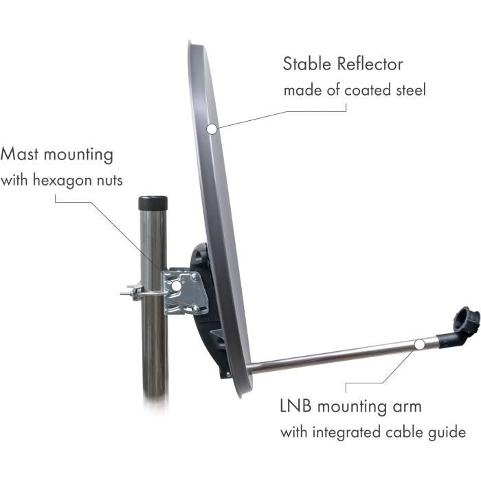 135 Antenne parabolique Sat Installation Satellite Antenne Offset Bras ...