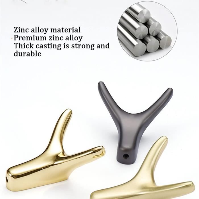 Jkghk Crochet De Manteau 2 Pièces Double Métal Crochets, Patères ...