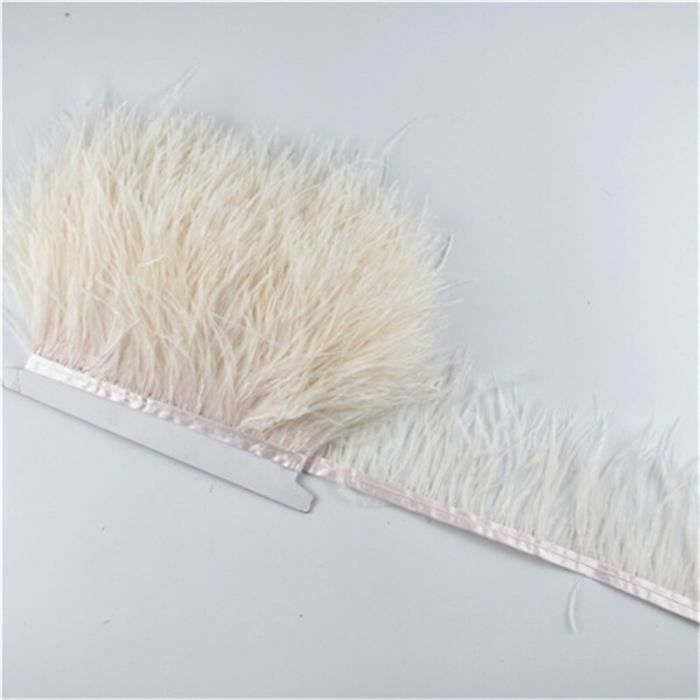 PLUME DE DECORATION,Colour 5--Plumes'autruche colorées sur ruban, 10 ...