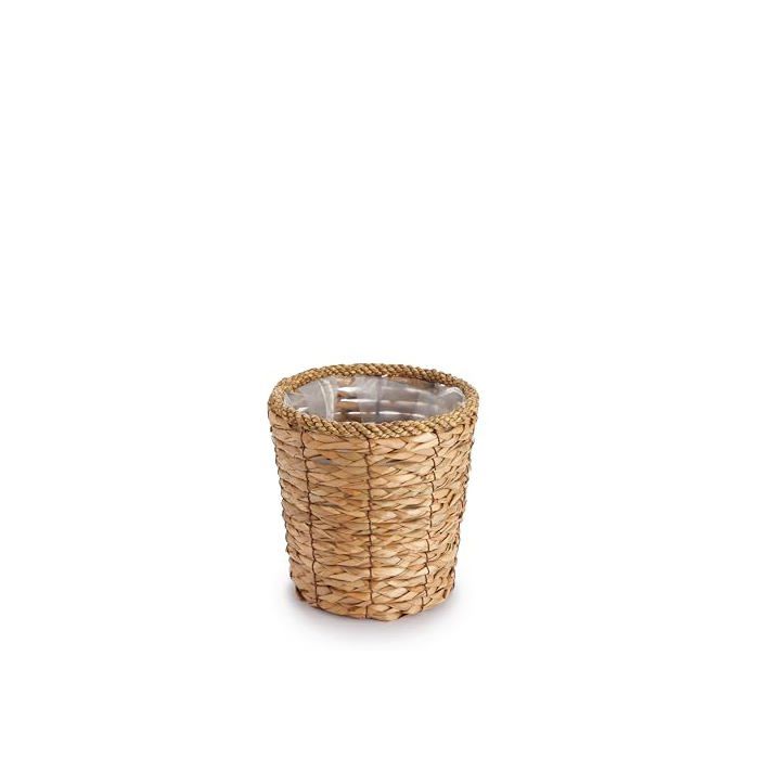 Cache-pot en osier - Paco Home - 32.5x32.5x32.9 cm - Nature - Lot de 4 ...