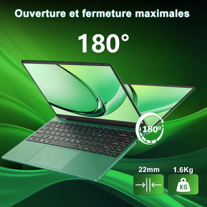 PC portable-16.1",Intel Celeron N5105(Jusqu'à 2,9 GHz),16Go RAM DDR4 ...