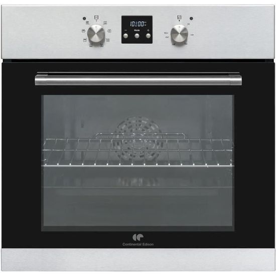 Four encastrable nettoyage catalyse - air brassé CONTINENTAL EDISON CEF65CI Inox - 59,5 x 59,5 x ...