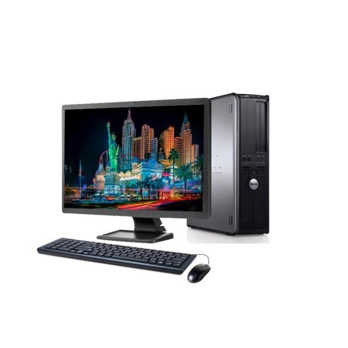 Unité Centrale Dell 760 DT - Dual Core - RAM 4Go - HDD 160Go - Windows ...