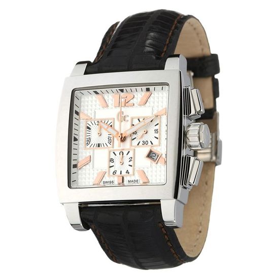 GUESS COLLECTION Montre Chronographe Homme Marron, Blanc, - Achat/vente ...