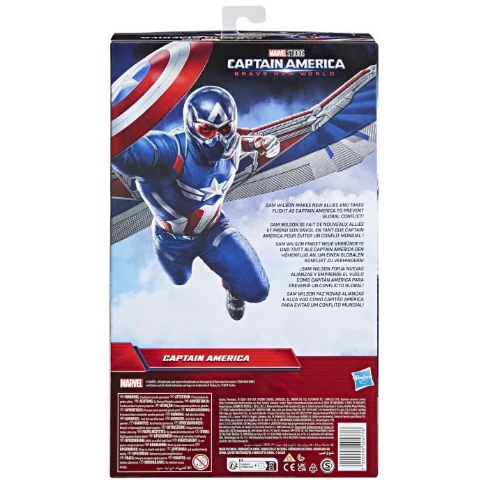 Figurine Captain America 30 cm Deluxe, Marvel Studios Captain America ...