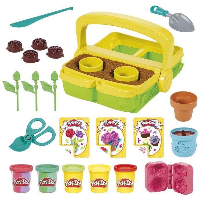 Play-Doh Mon jardin de fleurs, coffret de pâte à modeler inspiré du ...