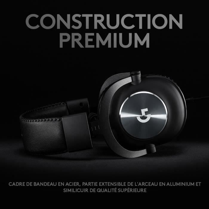 Casque gamer - Filaire - Logitech G - Pro X - USB - PC - Noir ...