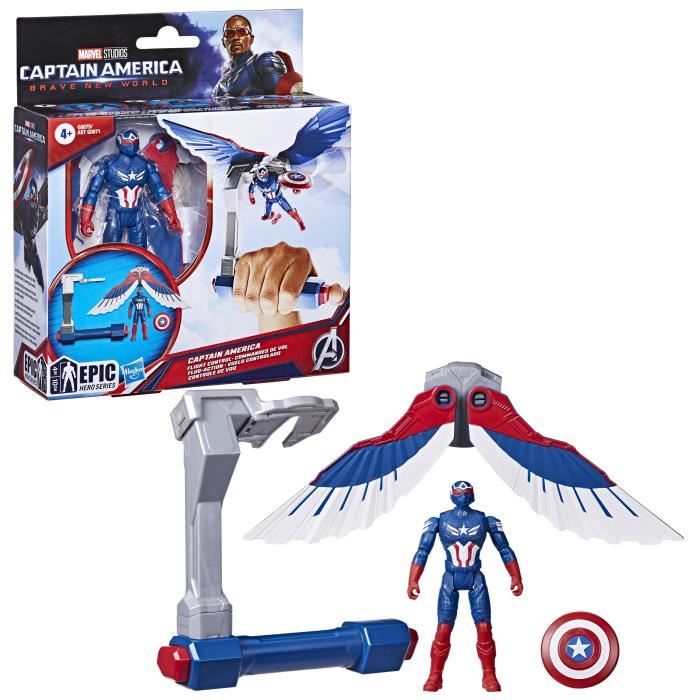 Figurine Captain America Commandes de vol, Marvel Epic Hero Series ...