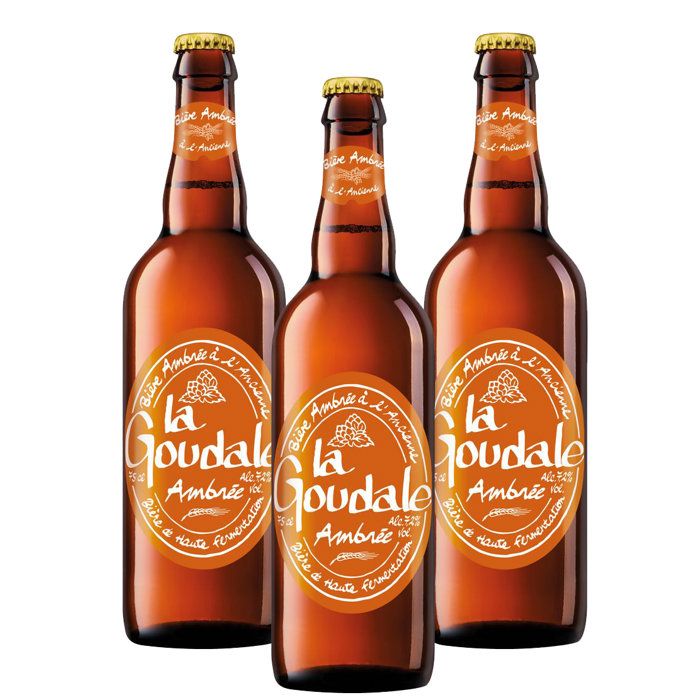 La Goudale Ambrée - Bière ambrée - 3 bouteilles x 75cl - La cave Cdiscount