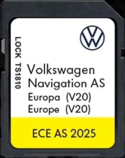 Carte SD Navigation GPS Europe - v20 ECE 2025 - compatible avec Volkswagen VW Discovery Media 2 ...