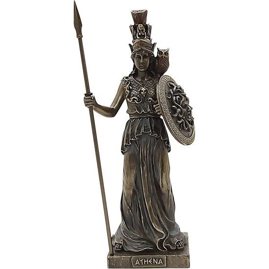 Veronese Déesse Grecque Antique Athéna-Minerve avec Bouclier (Statue en ...
