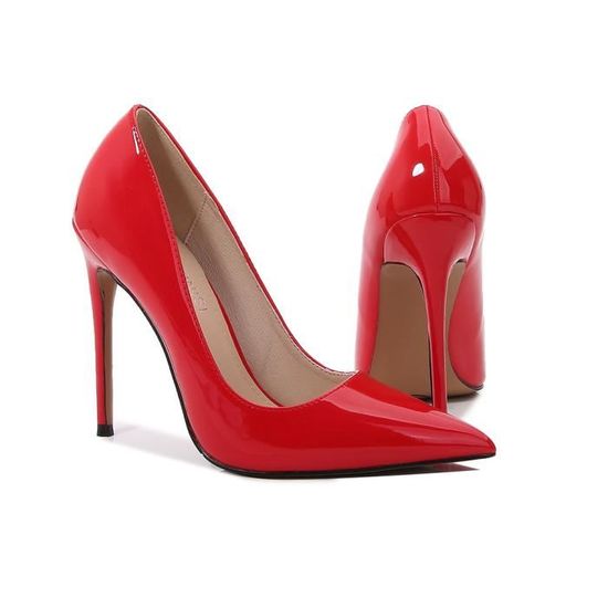 Escarpins Rouge Cuir Pointe Sexy Les Cent Talon Fin 12cm G205 - Achat ...