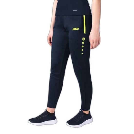Jogging d'entraînement femme Jako Allround - bleu marine/jaune fluo ...