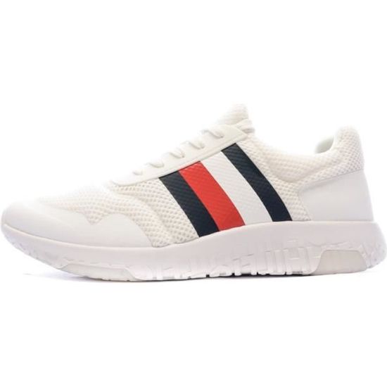 Baskets Blanche Homme Tommy Hilfiger Coporate Blanc - Cdiscount Chaussures