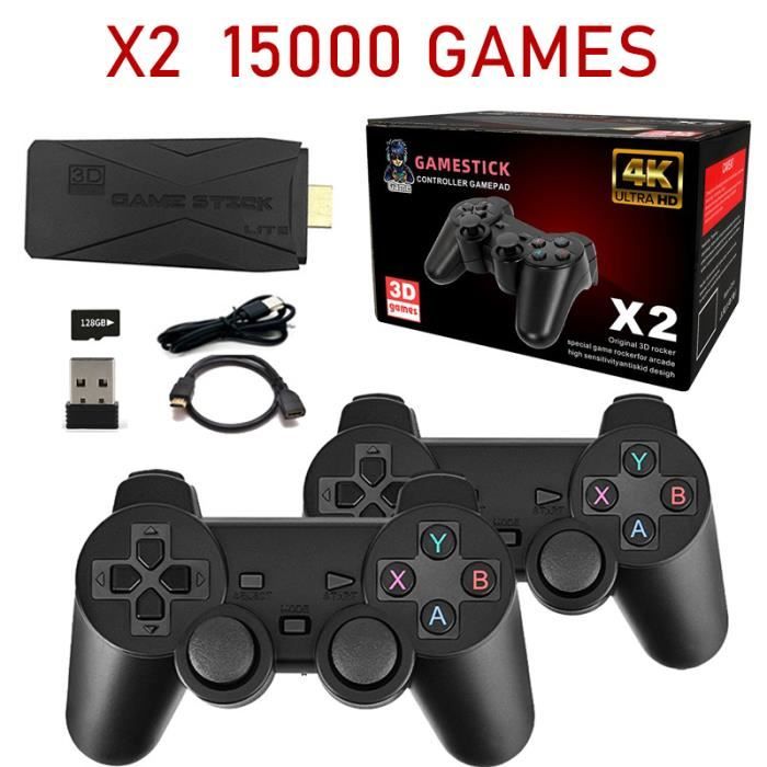 Jeux X2 15000-Game Stick Consoles de jeux vidéo rétro portables, 9 ...