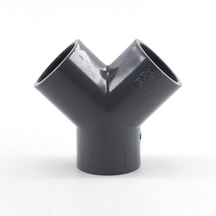 T de type Y-DI 32mm-Raccords De Tuyaux En Pvc Gris 3-4-5-6 Voies, Connecteurs En T À Coude Droit ...