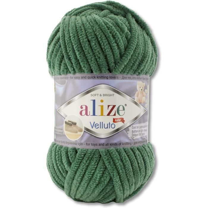 100 G De Laine Alize Velluto En 30 Au Choix (532 | Vert Pin)[x2171 ...