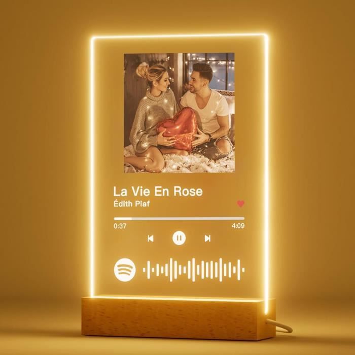 Plaque Spotify Personnalisée - Cadre Spotify Personnalisé Avec Chanson ...