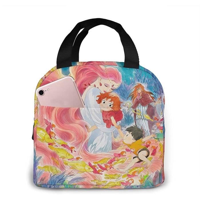 Ponyo Anime Lunch Bags, Sac à Lunch Réutilisable Anti-Fuite scellé pour ...