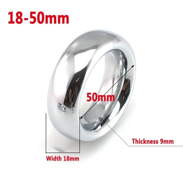 Anneaux de pénis en métal pour hommes, jouets sexuels, Bondage du Scrotum, anneau de pénis ...