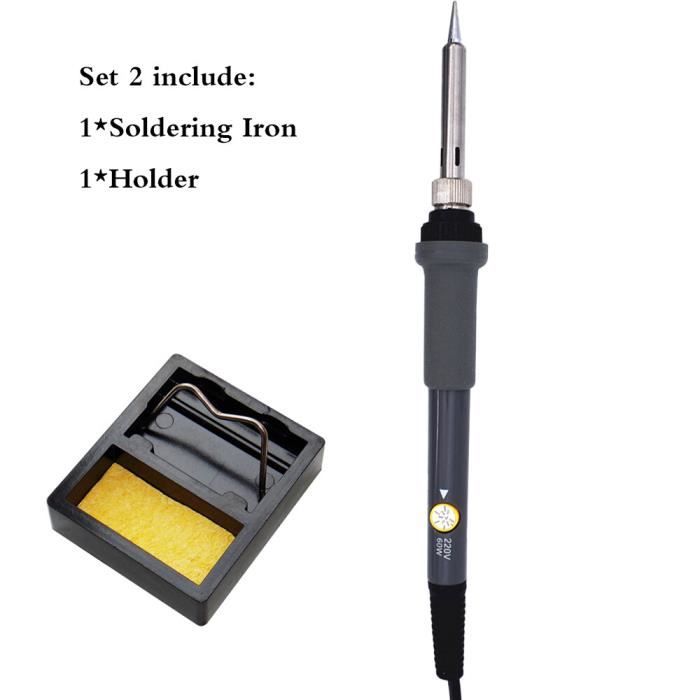 Poste à souder - Mini fer à souder électrique - Température réglable - Station de travail - Kit ...