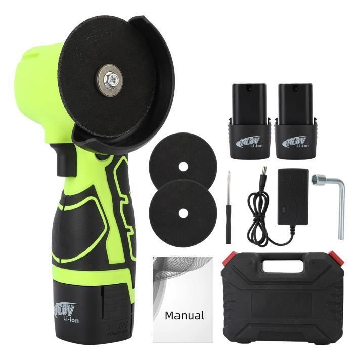 FULAIDE Mini Meuleuse d'Angle sans Fil, 18 V Professionnel Disqueuse, 2 ...