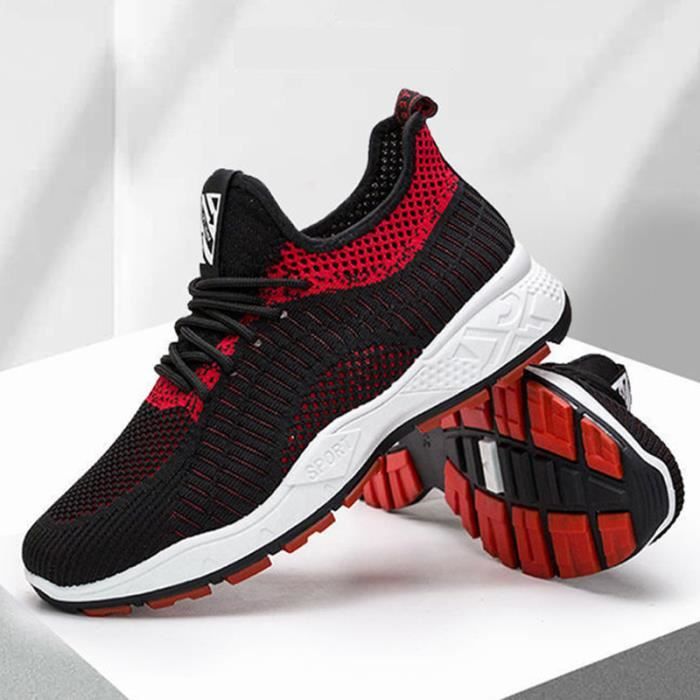 Baskets Homme Fashion Chaussures Sport Sneakers Breathable Noir ...